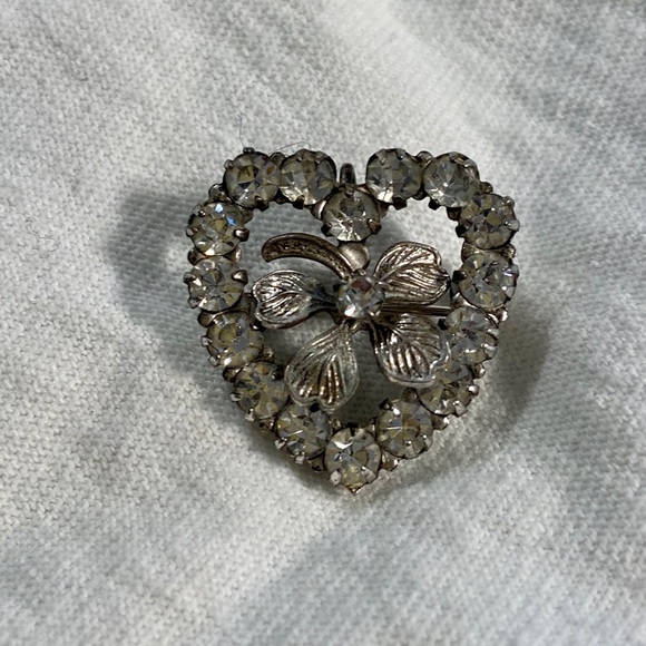 Jewelry | Silver Heart Pin Pendant | Poshmark